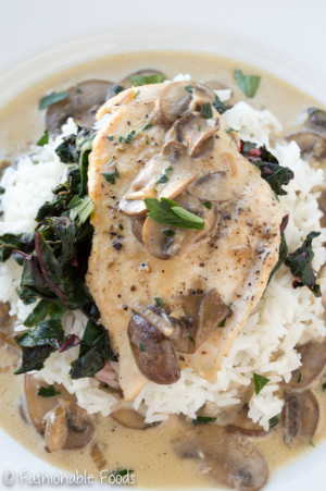 Chicken Cutlets with Mushroom Cream Sauce - Fashionable Foods