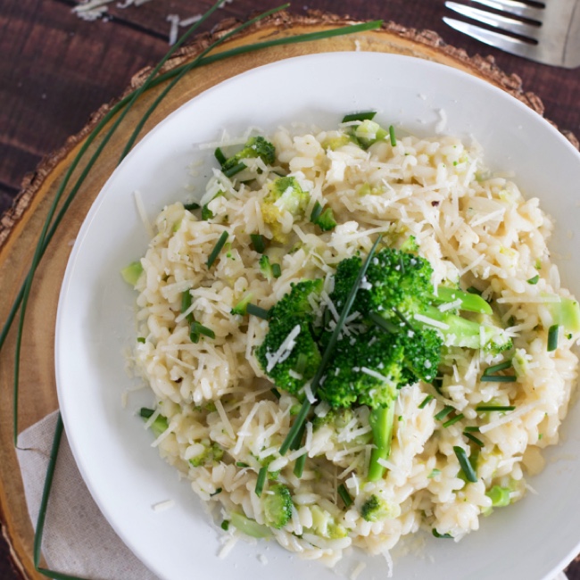 Broccoli Cheddar Risotto