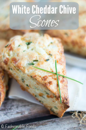 White Cheddar Chive Scones