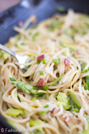 Spring Spaghetti Carbonara