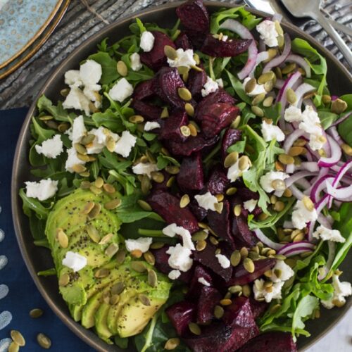 Roasted Red Beet Salad - Fashionable Foods